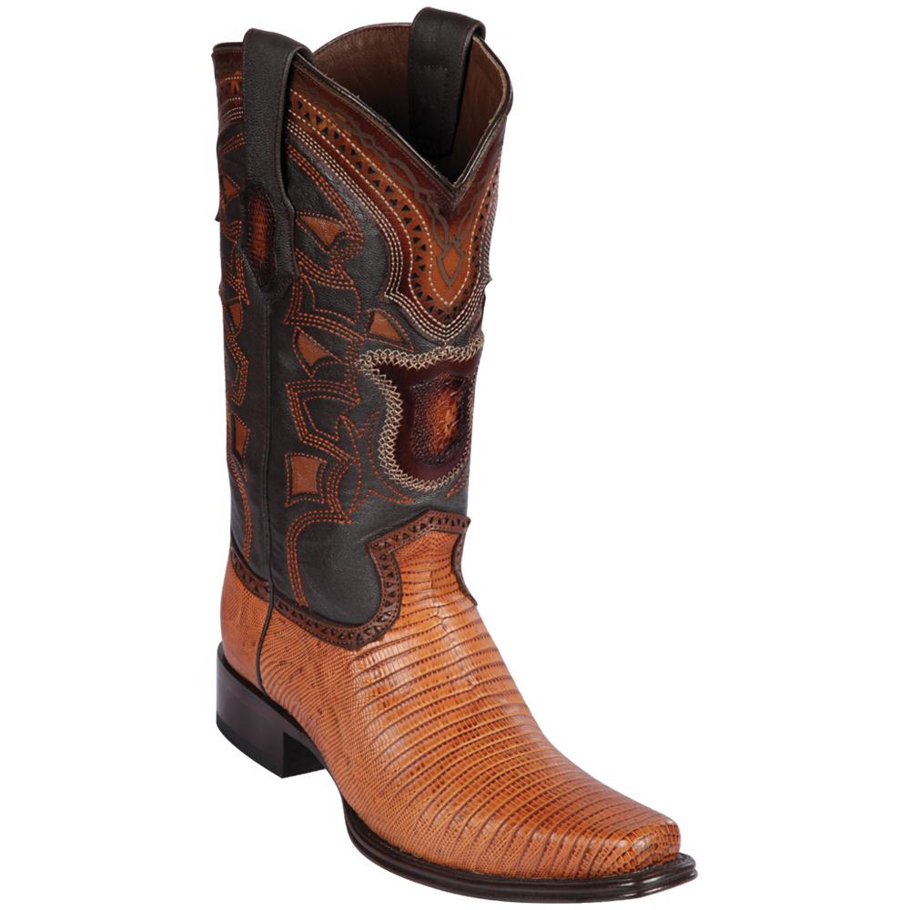 Los Altos Boots Mens #760751 European Square Toe | Genuine Teju Lizard ...