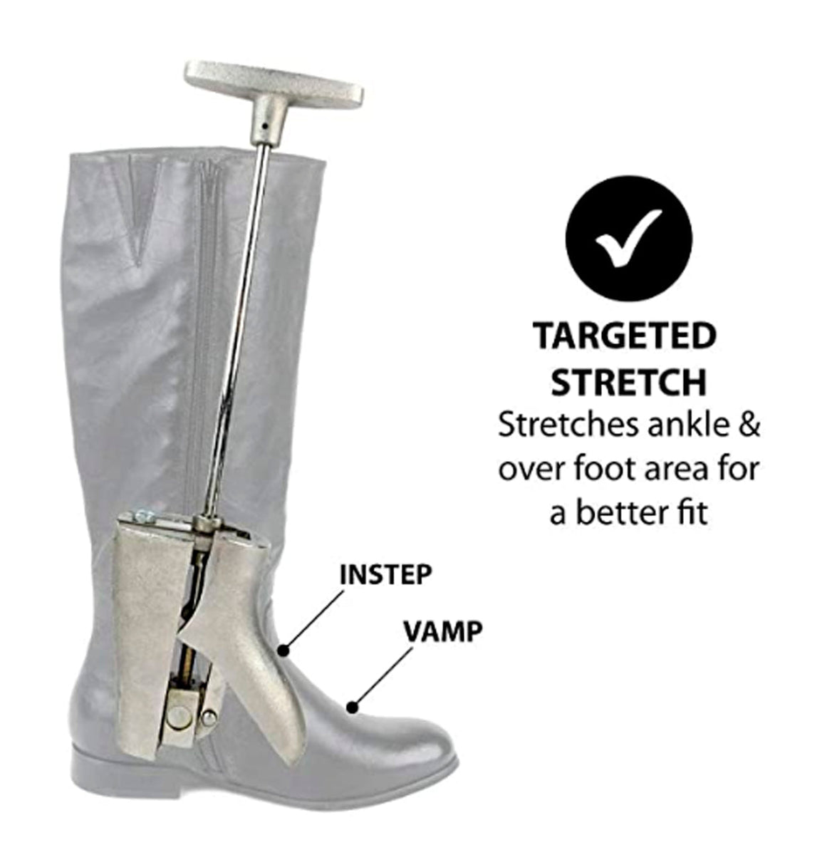 FootFitter Cast Aluminum Boot Instep Stretcher and Vamp Raiser – Guys ...